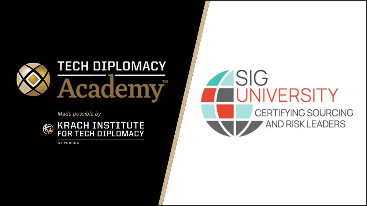 Sourcing Industry Group Adopts Krach Institute’s Tech Diplomacy Academy Amid Global Supply Chain ...